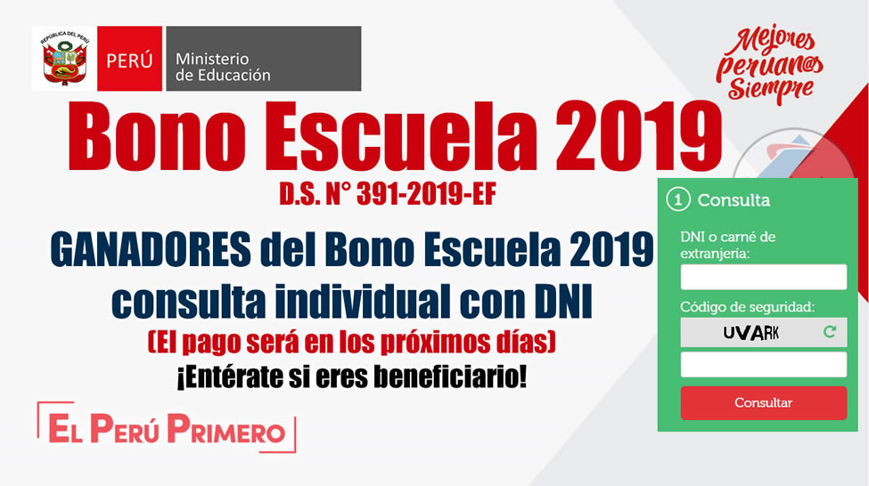 Bono escuela 2019 – Repositorio de Educación