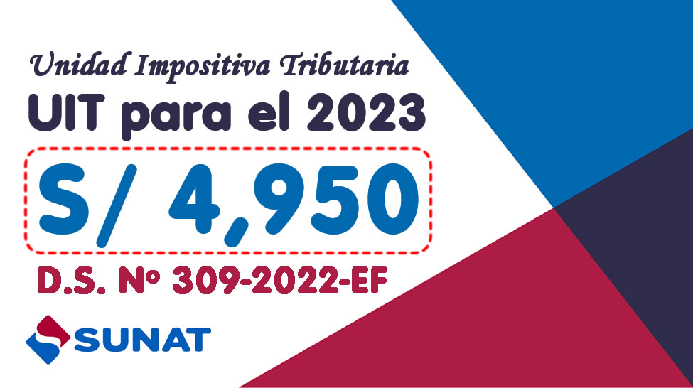 UIT 2023 Valor De La Unidad Impositiva Tributaria Durante El A o 2023 UIT 2023 Valor De La Unidad Impositiva Tributaria Durante El A o 2023